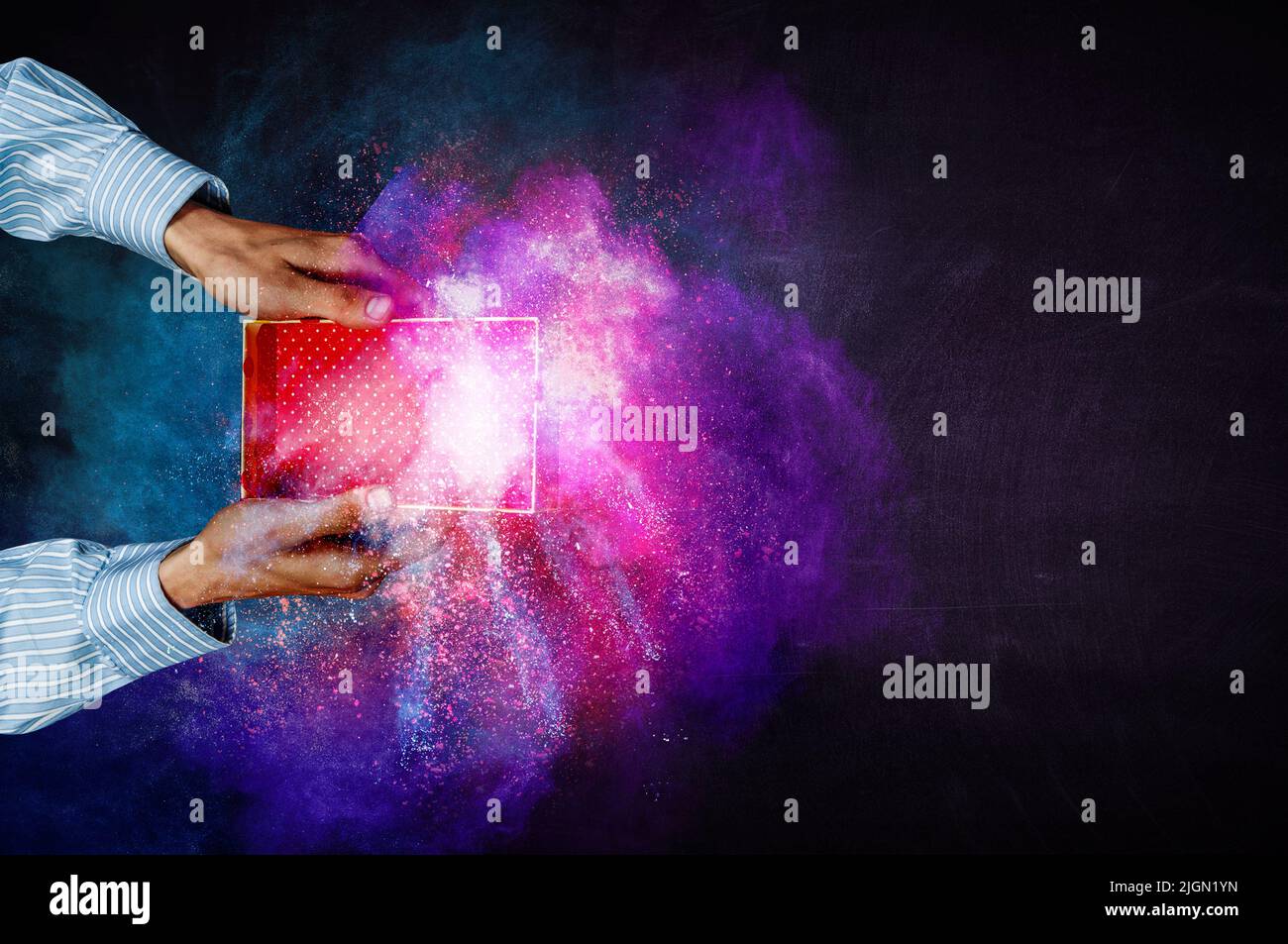 Magic gift box hi-res stock photography and images - Alamy