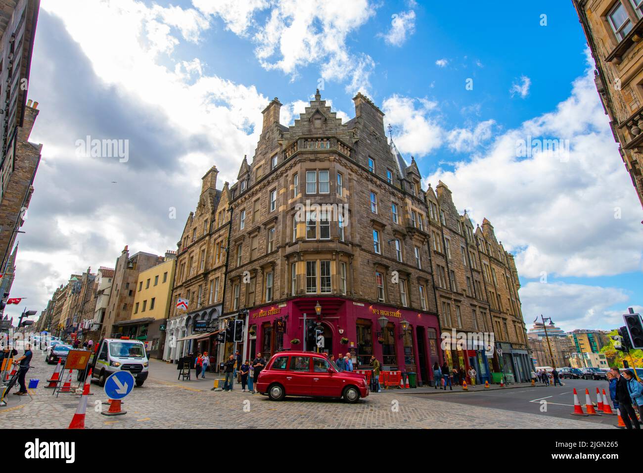 Historic commercial building at 1 High Street at Jeffery Street on ...