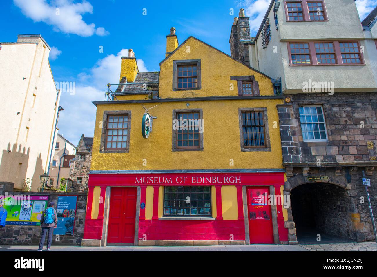 Museum of Edinburgh at 142 Canongate on Royal Mile in Old Town ...
