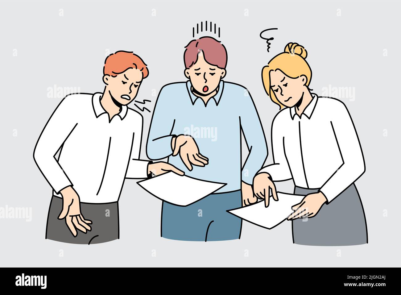 Workplace fight Stock Vector Images - Alamy