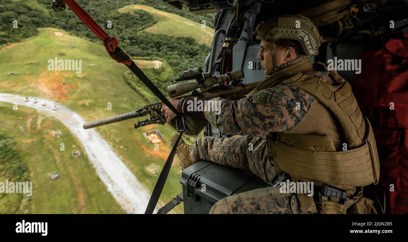 U.S. Marine Corps Sgt. Trevor Hancock, a rifleman with 3rd Battalion ...