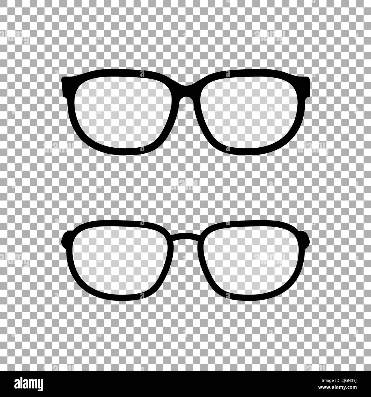 Glasses icon vector isolated on transparent background Stock Vector ...