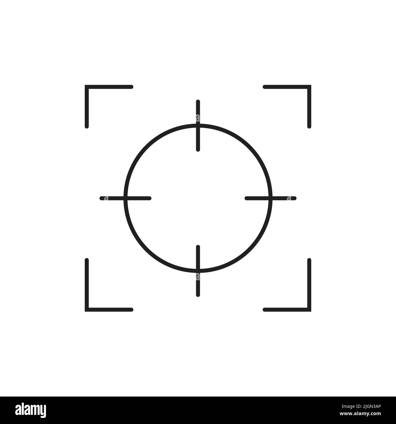 Focus frame target on Stock Vector Images - Alamy