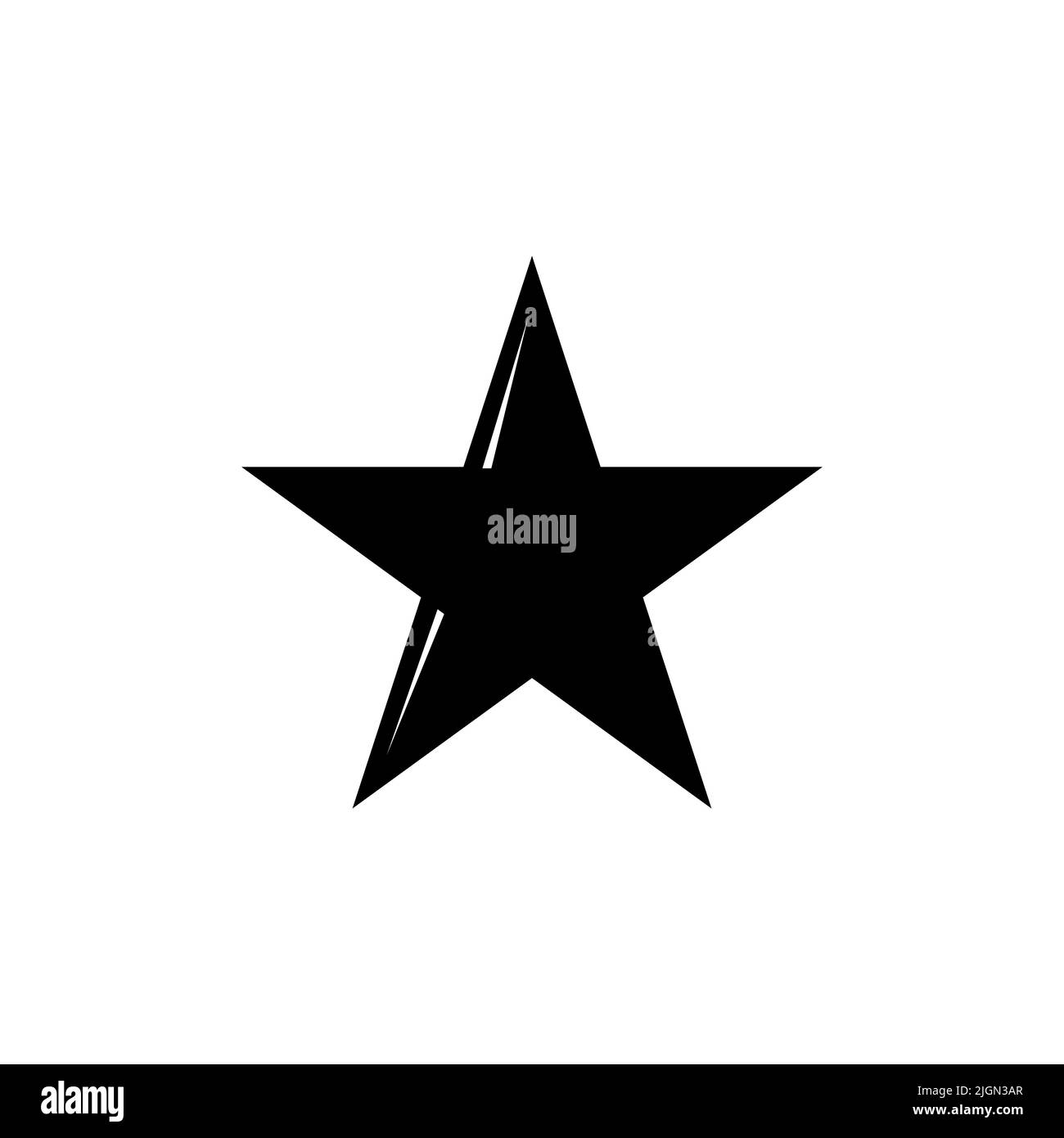 Star icon on white Black and White Stock Photos & Images - Alamy