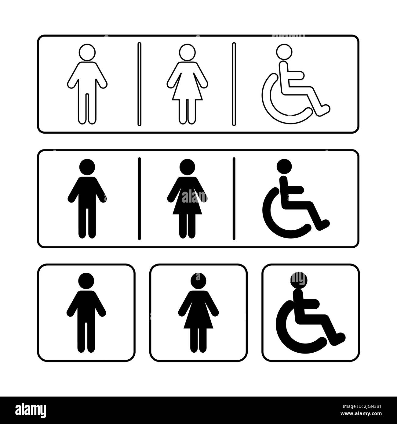 WC sign icon. Washroom vector icon. Toilet symbol. Vector illustration ...