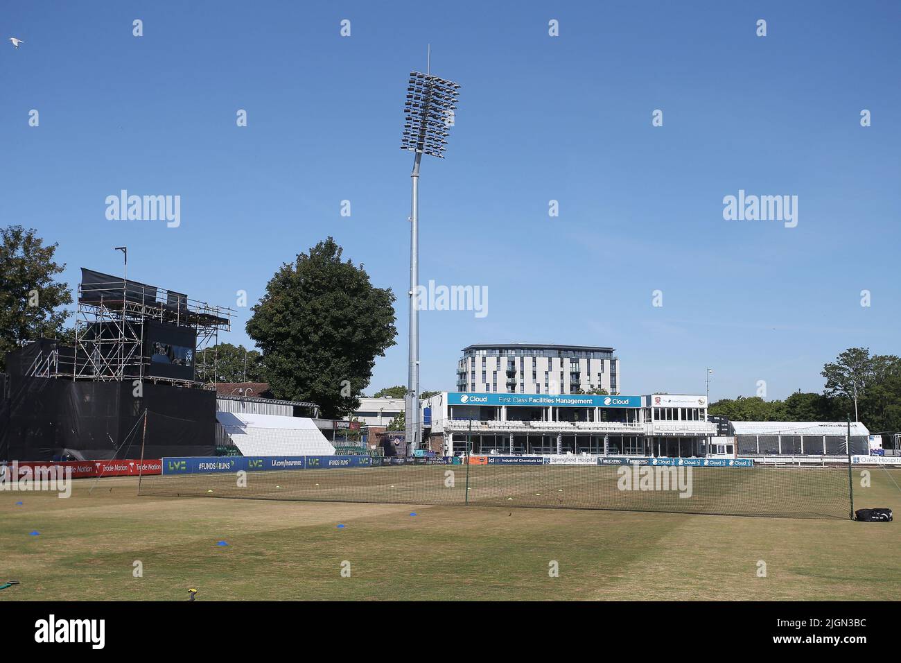 General view of the ground during Essex CCC vs Gloucestershire CCC, LV ...
