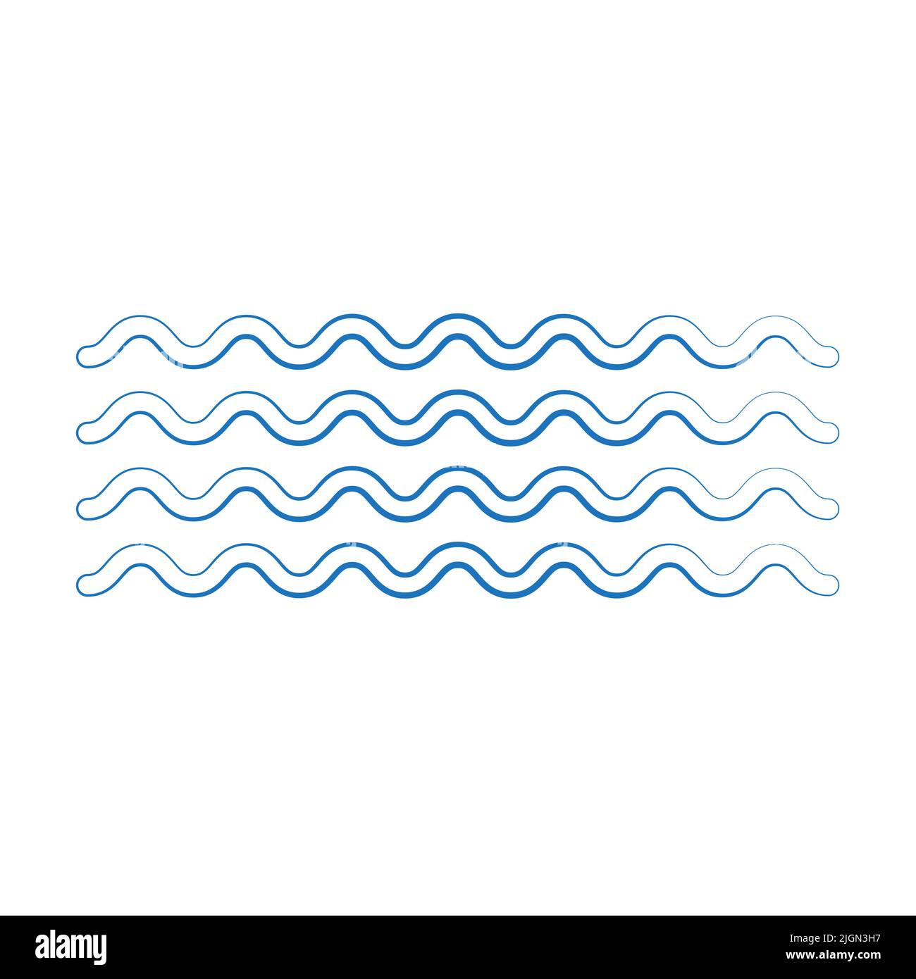 Wave icon vector on white background Stock Vector Image & Art - Alamy