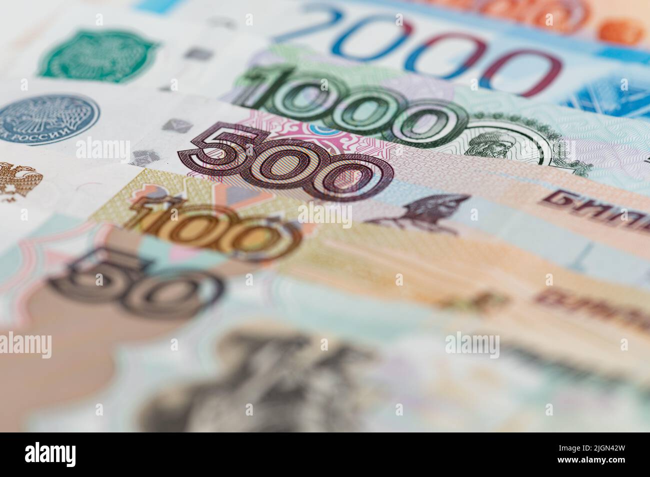 Russian rubles background. Money background and texture. Banknotes of ...