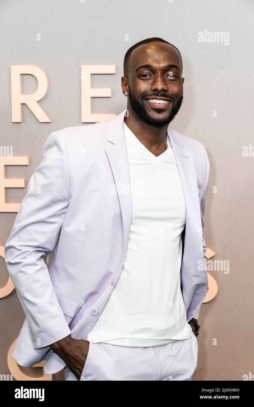 New York, NY - July 11, 2022: Shomari Love attends premiere of the ...