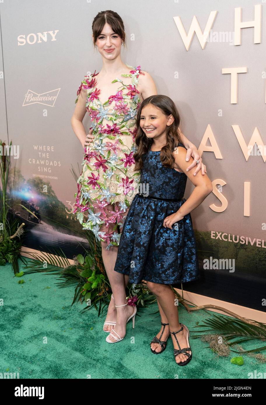 New York, USA. 11th July, 2022. Daisy Edgar-Jones and Jojo Regina attend premiere of the movie ...