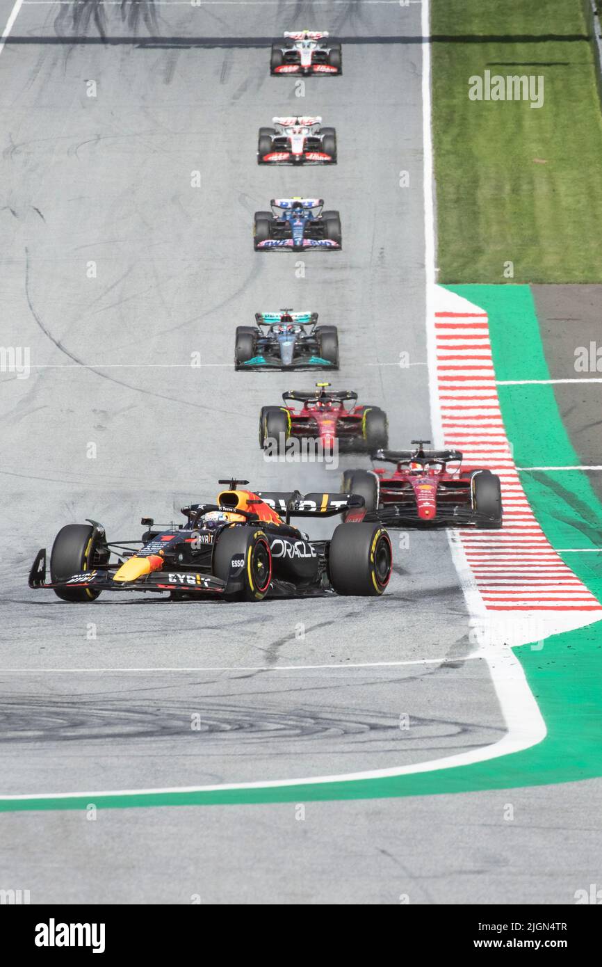 The starting of the Formula 1 AustrianGP in A1 Red Bull Ring ...