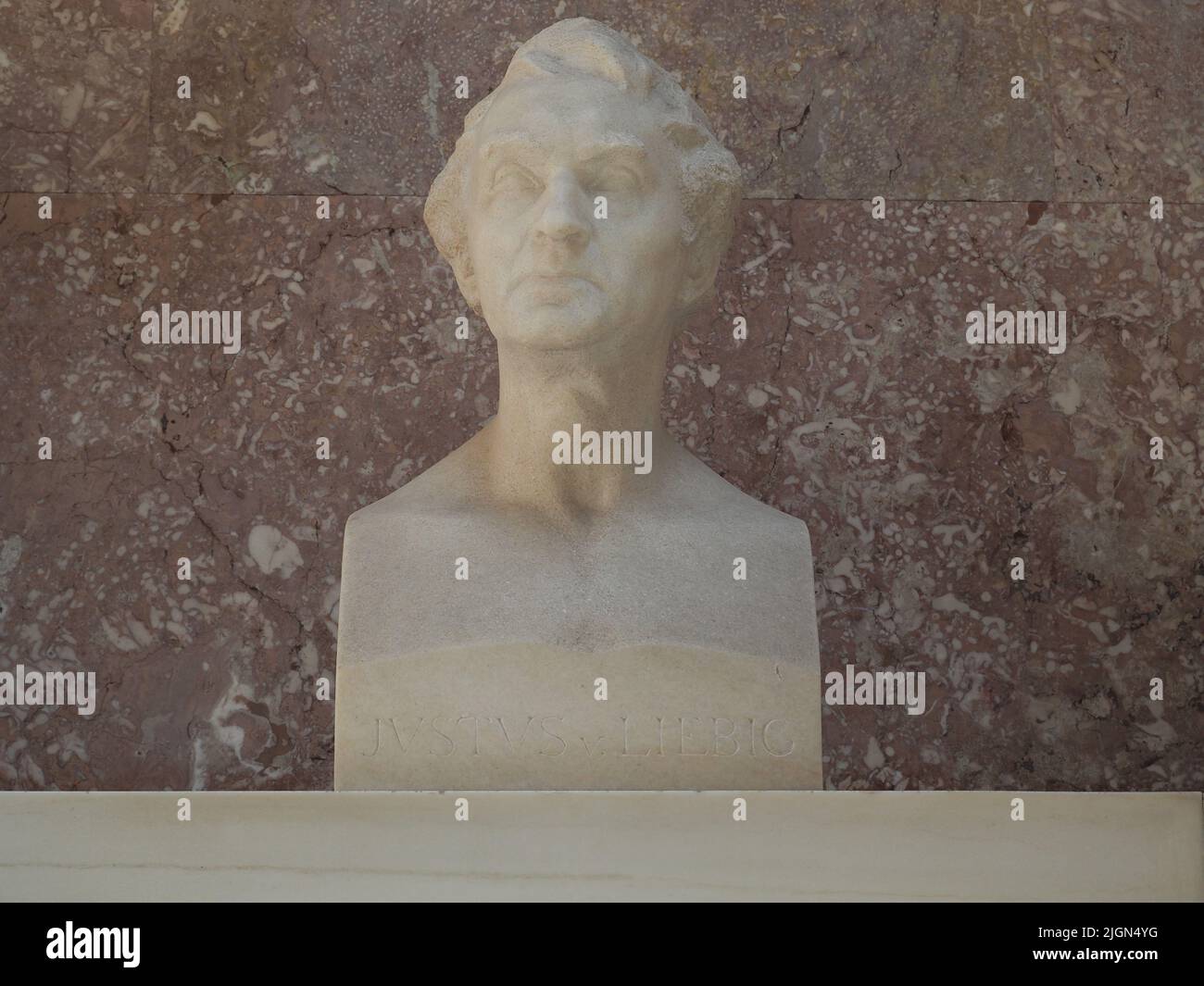 DONAUSTAUF, GERMANY - CIRCA JUNE 2022: Bust of German chemist Justus ...
