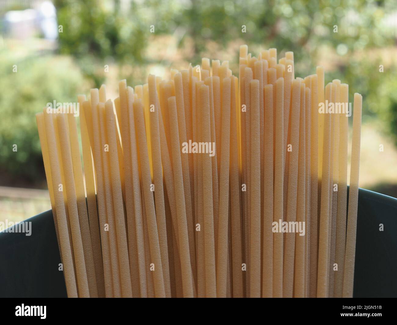 trenette aka linguine traditional Italian pasta food Stock Photo - Alamy