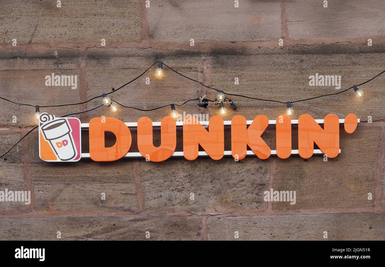 CANTON, USA - CIRCA JUNE 2022: Dunkin' storefront sign Stock Photo - Alamy