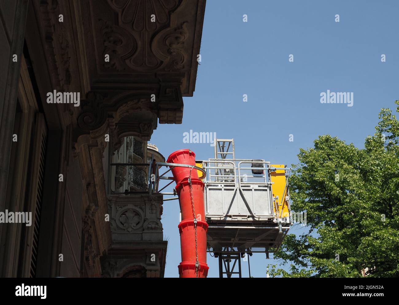 rubble pipes in a building site aka construction site Stock Photo - Alamy