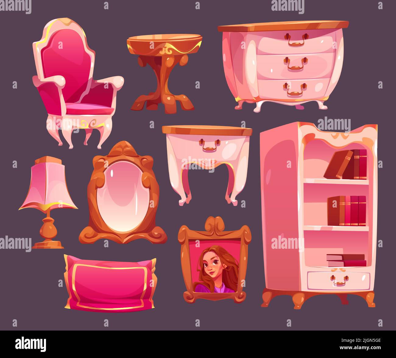 Vintage Princess Illustration