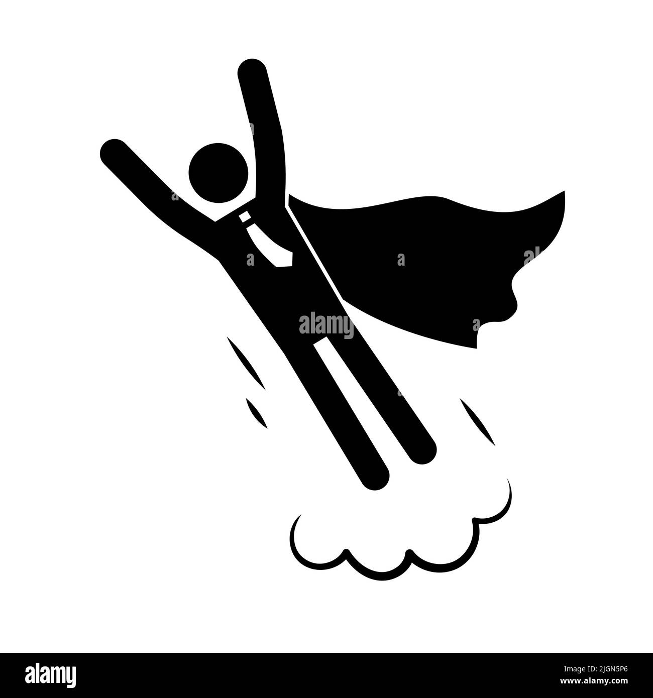 Superhero business pictogram man icon set. Superhero businessman flying ...