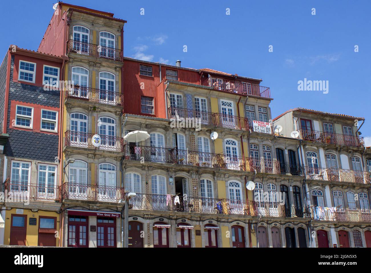 Colorful houses in Porto, Portugal Stock Photo - Alamy