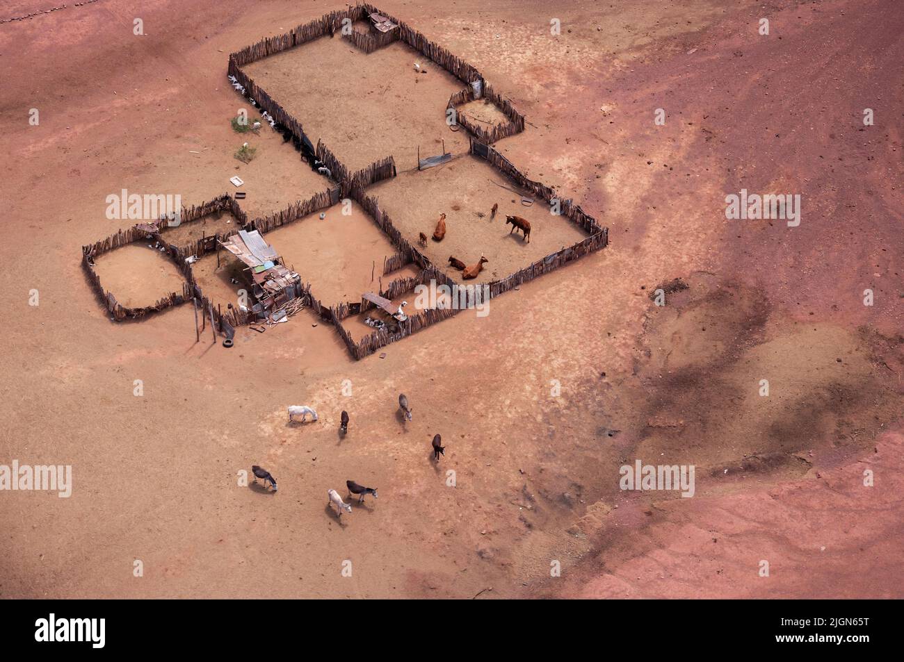 kraal - an enclosure for cattle or sheep Stock Photo - Alamy