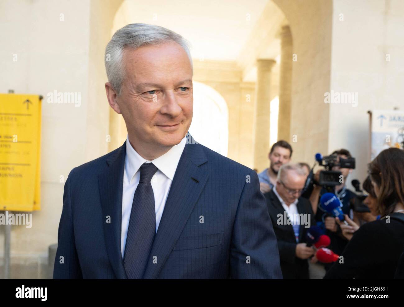 Bruno Le Maire during the 5th Choose France summit on July 11, 2022 in ...