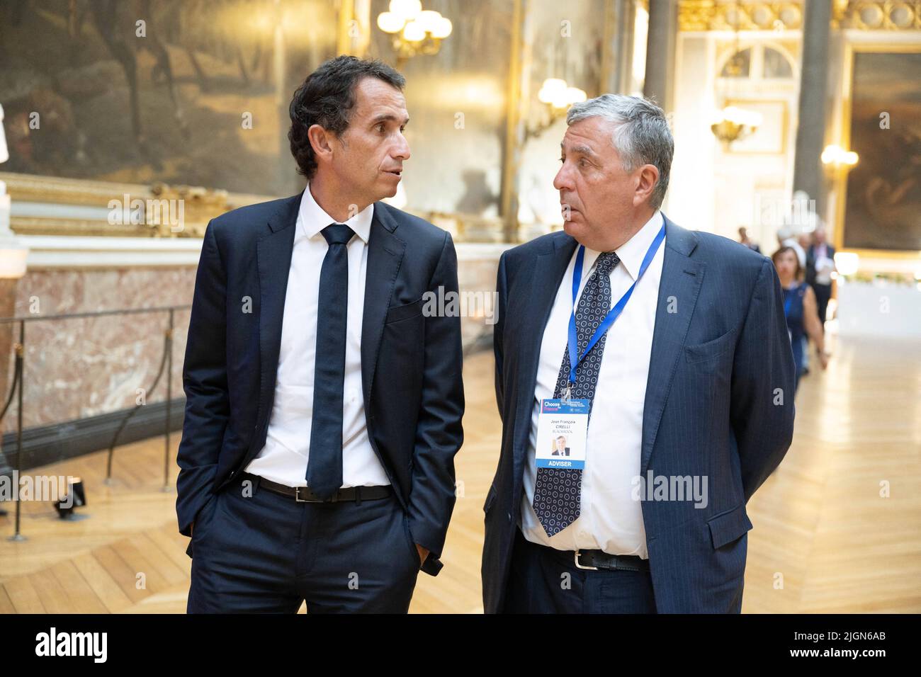 Alexandre Bompart (CEO Carrefour) and Jean Francois Cirelli during the ...