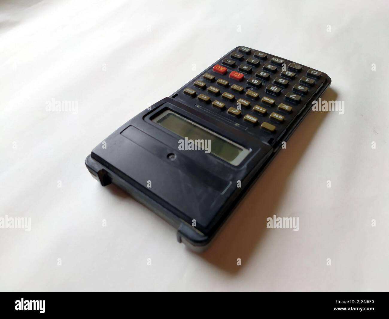 Scientific Calculator isolated on white background Stock Photo - Alamy