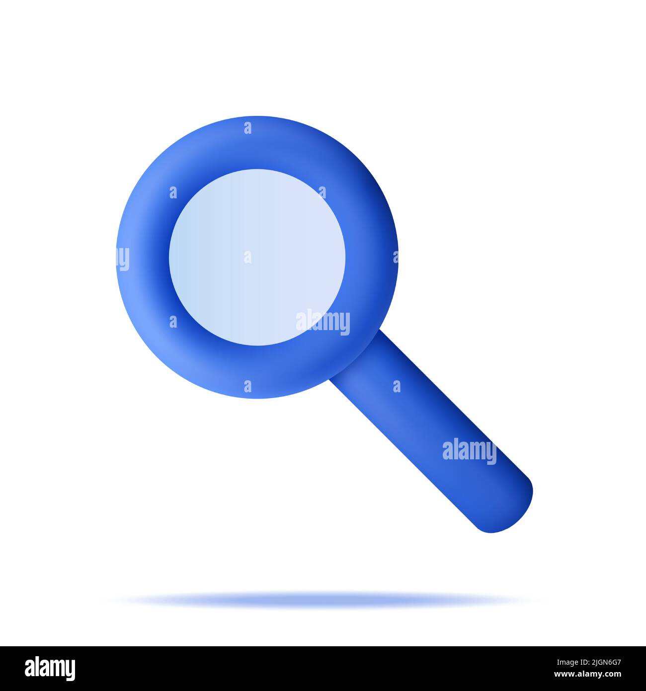 Magnifying glass render lens science handle magnification equipment hi ...
