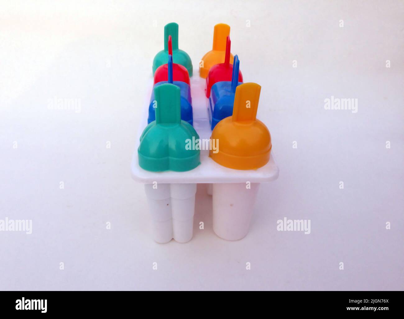 colorful plastic ice cream maker isolated on white background Stock ...
