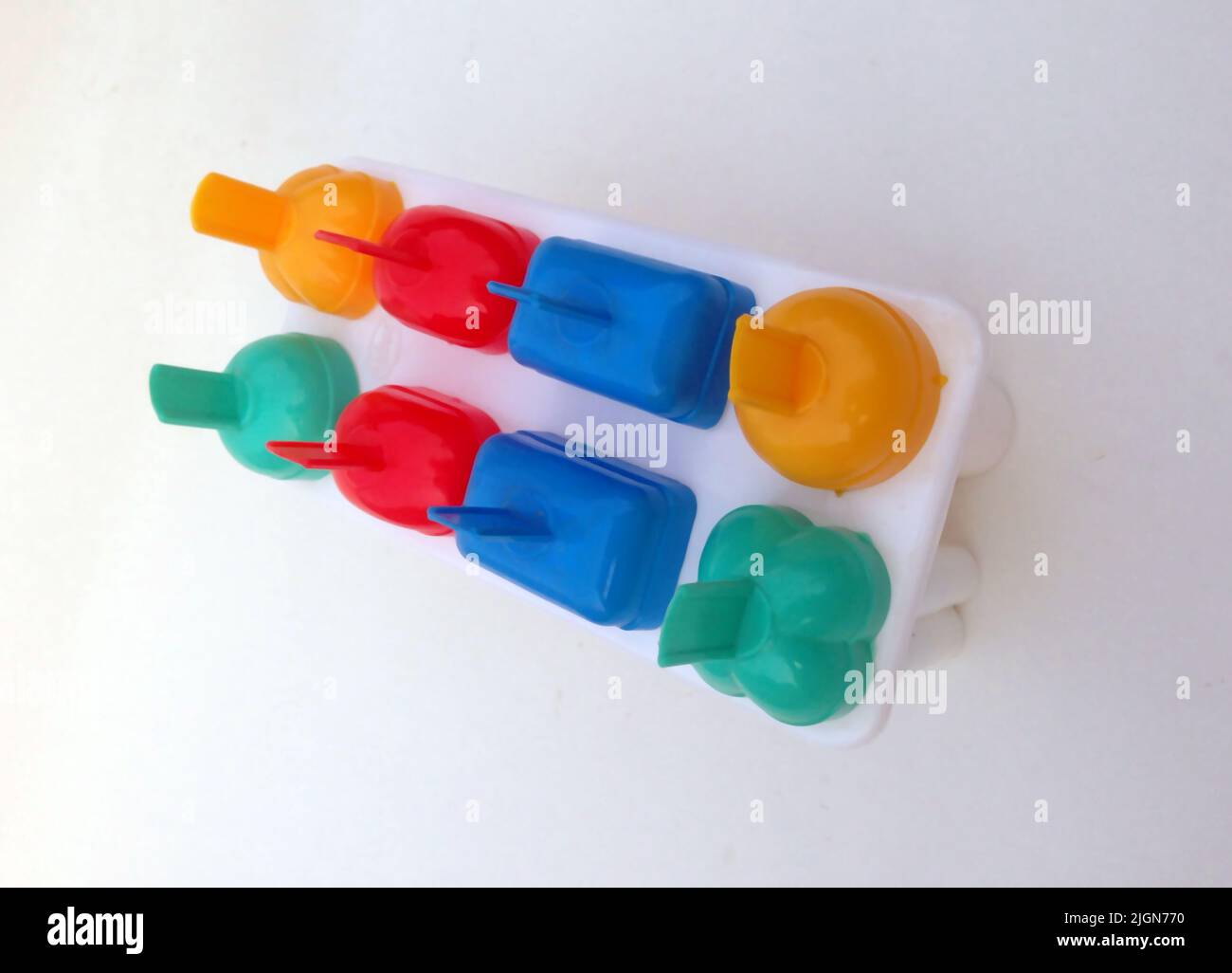 colorful plastic ice cream maker isolated on white background Stock ...