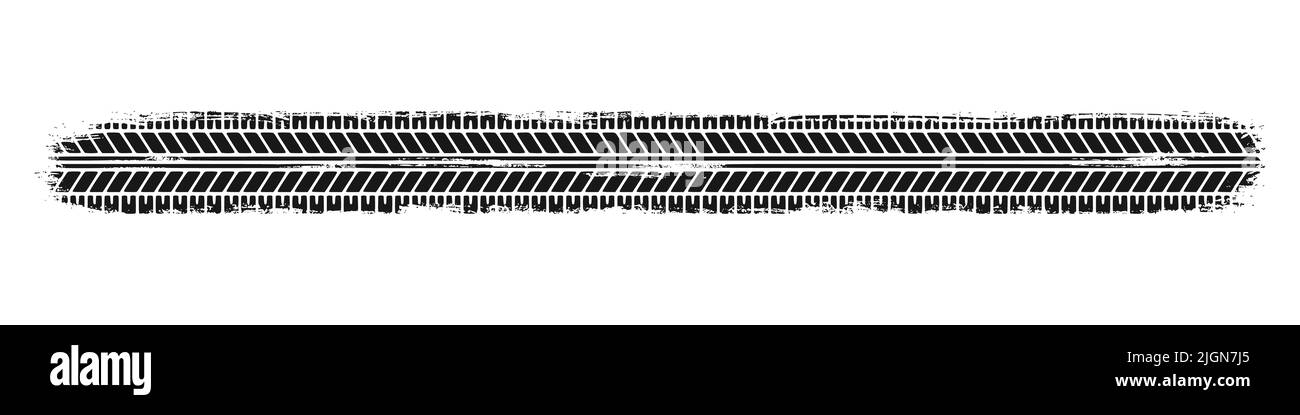 Auto tire tread grunge element. Car and motorcycle tire pattern, wheel ...