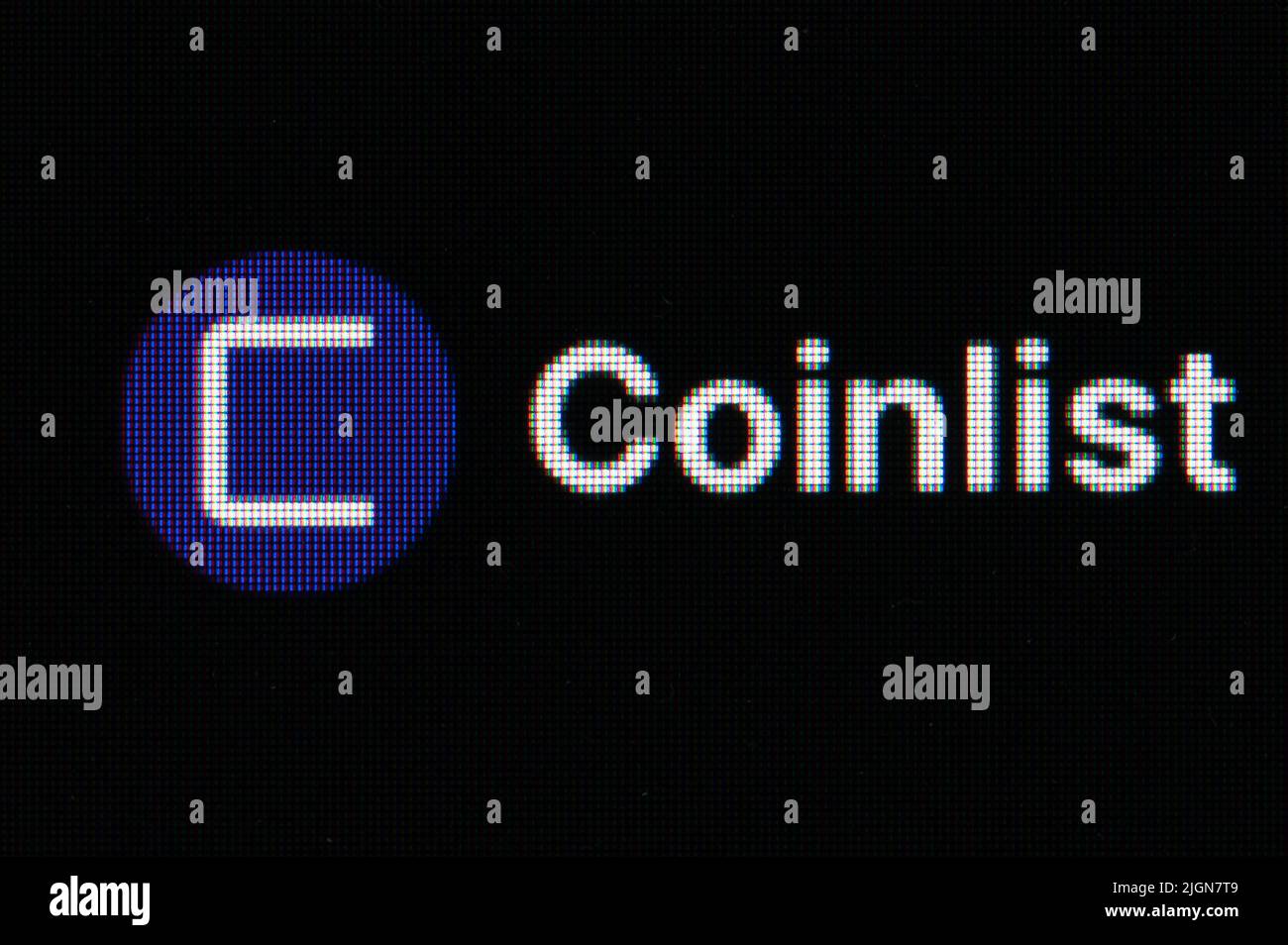 Rottweil, Germany. 11th July, 2022. The logo of the crypto exchange ...