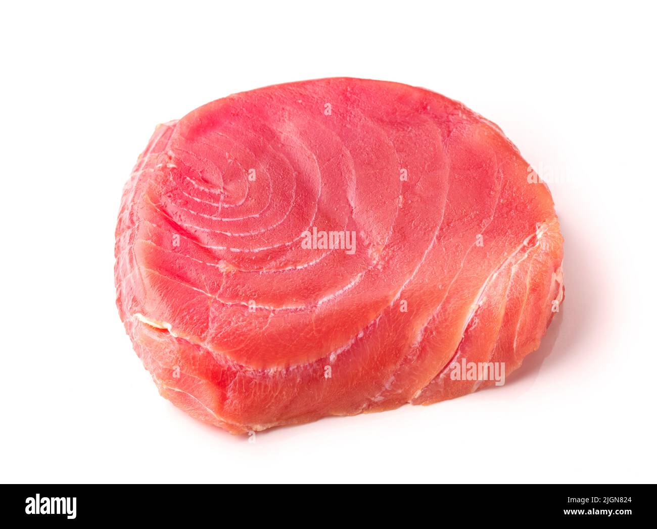 fresh raw tuna steak isolated on white background Stock Photo - Alamy