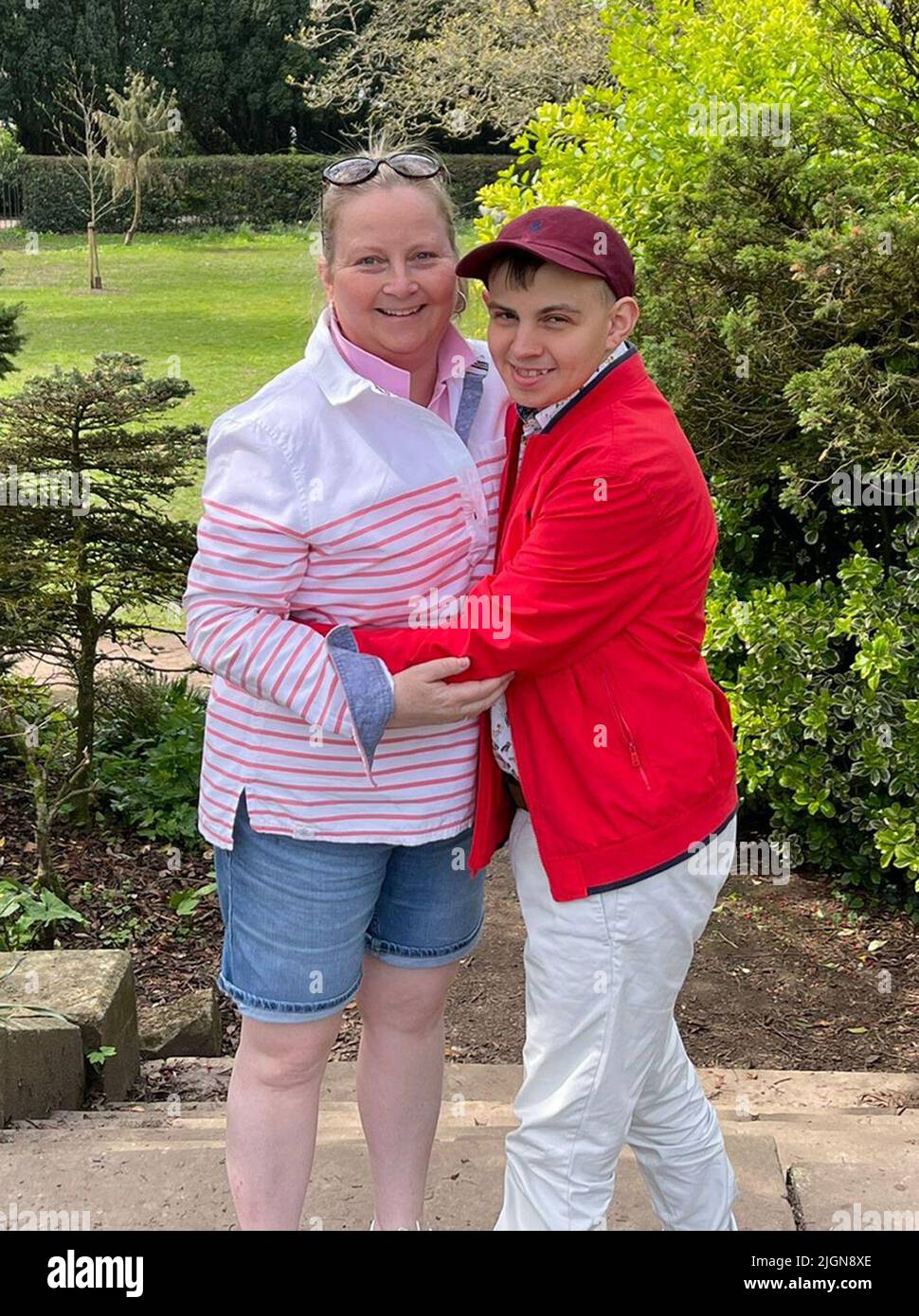 Undated family handout photo of Rachel Rankmore (left) with son Bailey ...