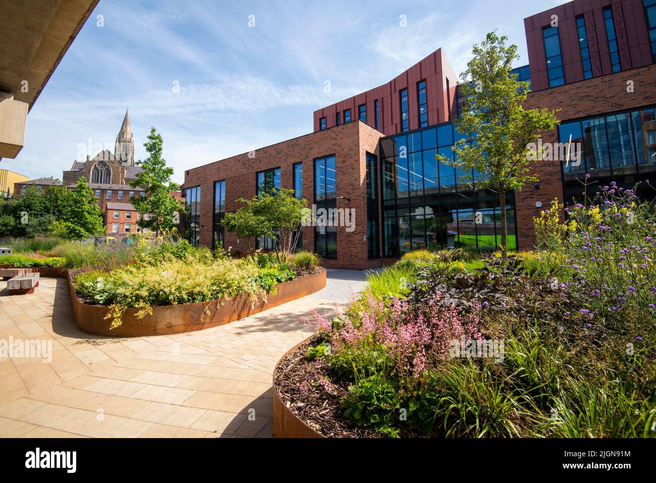 New green space and public realm between the College City Hub and Broad ...