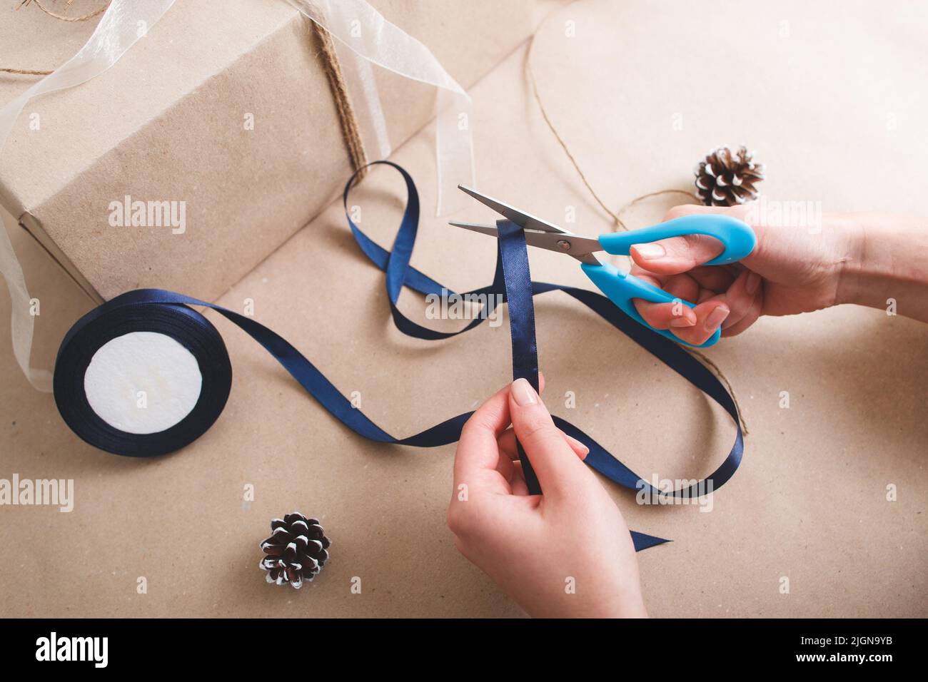 Cut ribbon craft hi-res stock photography and images - Alamy