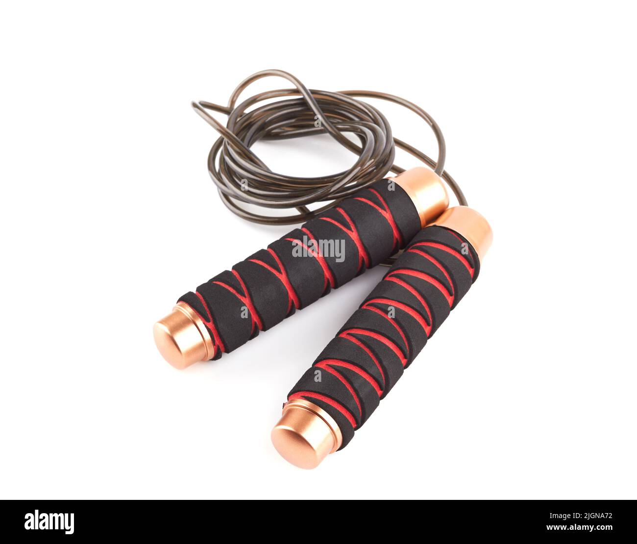 Skipping rope isolated on a white background Stock Photo - Alamy