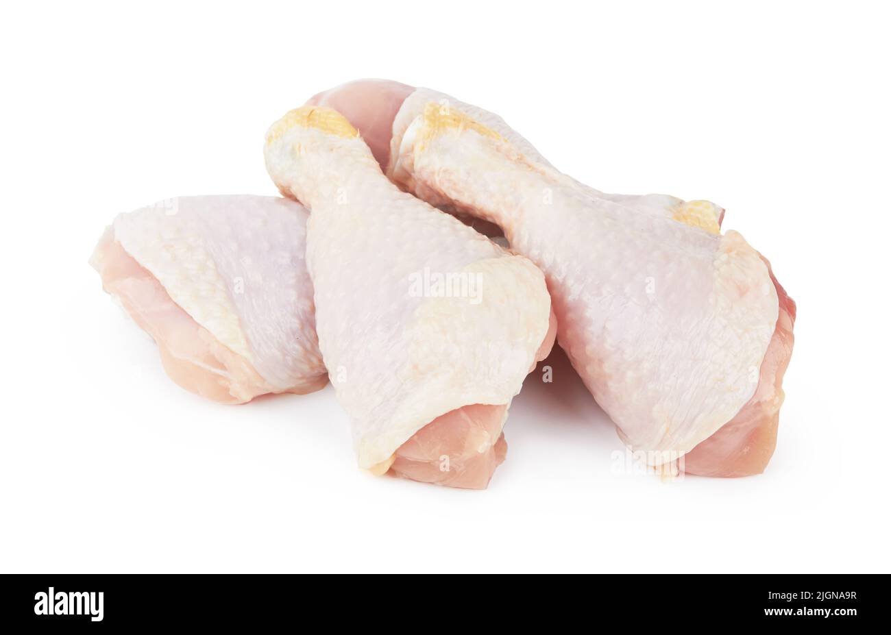 Chicken legs isolated on a white background Stock Photo - Alamy