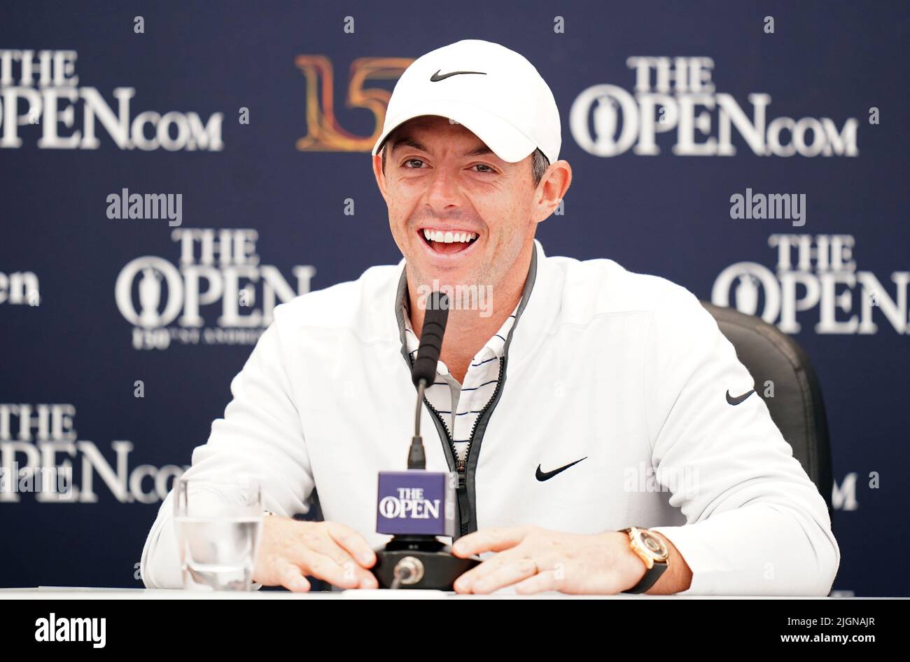 Rory McIlroy during a press conference on practice day three of The ...