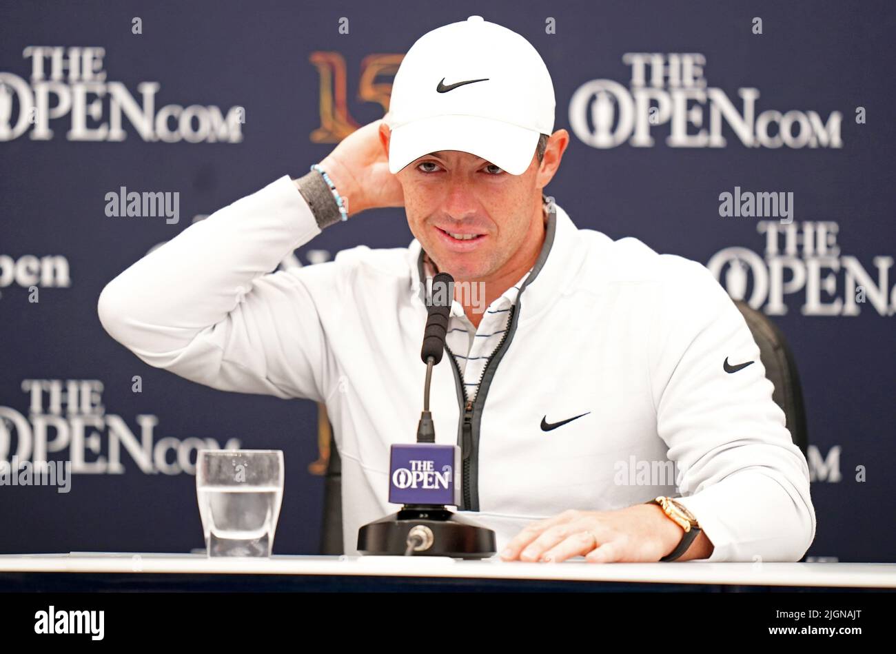 Rory McIlroy during a press conference on practice day three of The ...