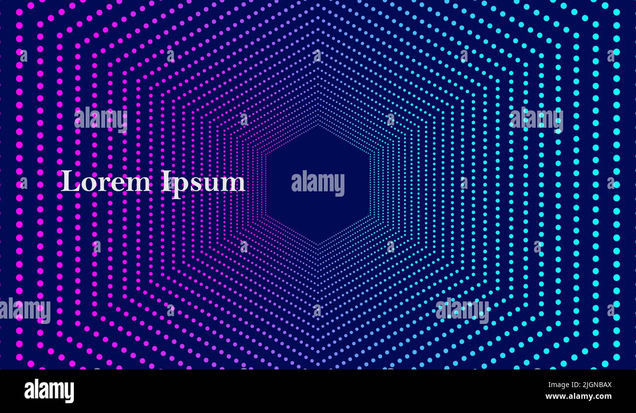 abstract blue purple hexagon, network image, geometric dot pattern ...