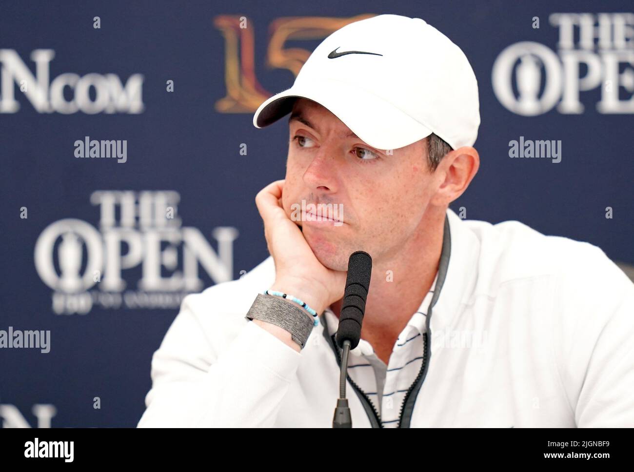 Rory McIlroy during a press conference on practice day three of The ...