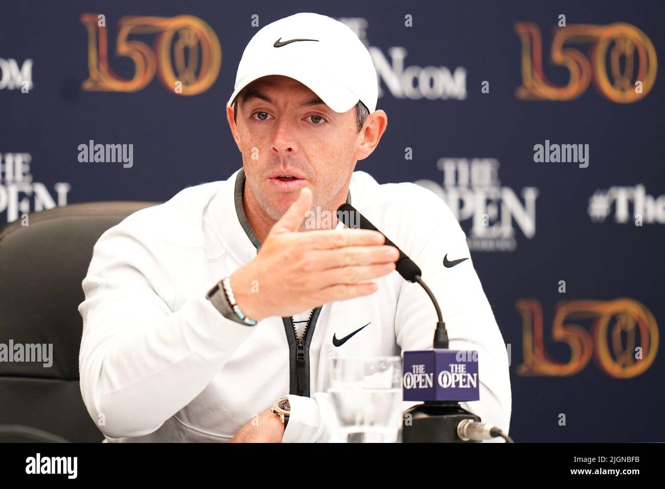 Rory McIlroy during a press conference on practice day three of The ...