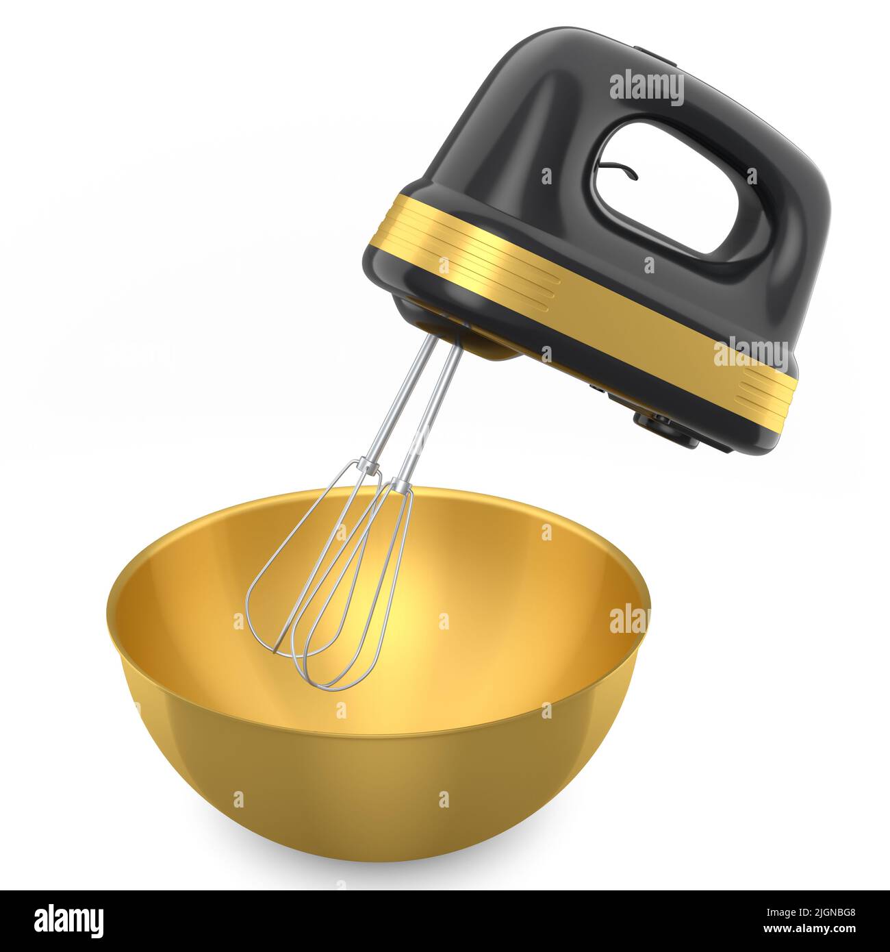 Metal bowl with electric mixer kitchen appliance for mixing and ...