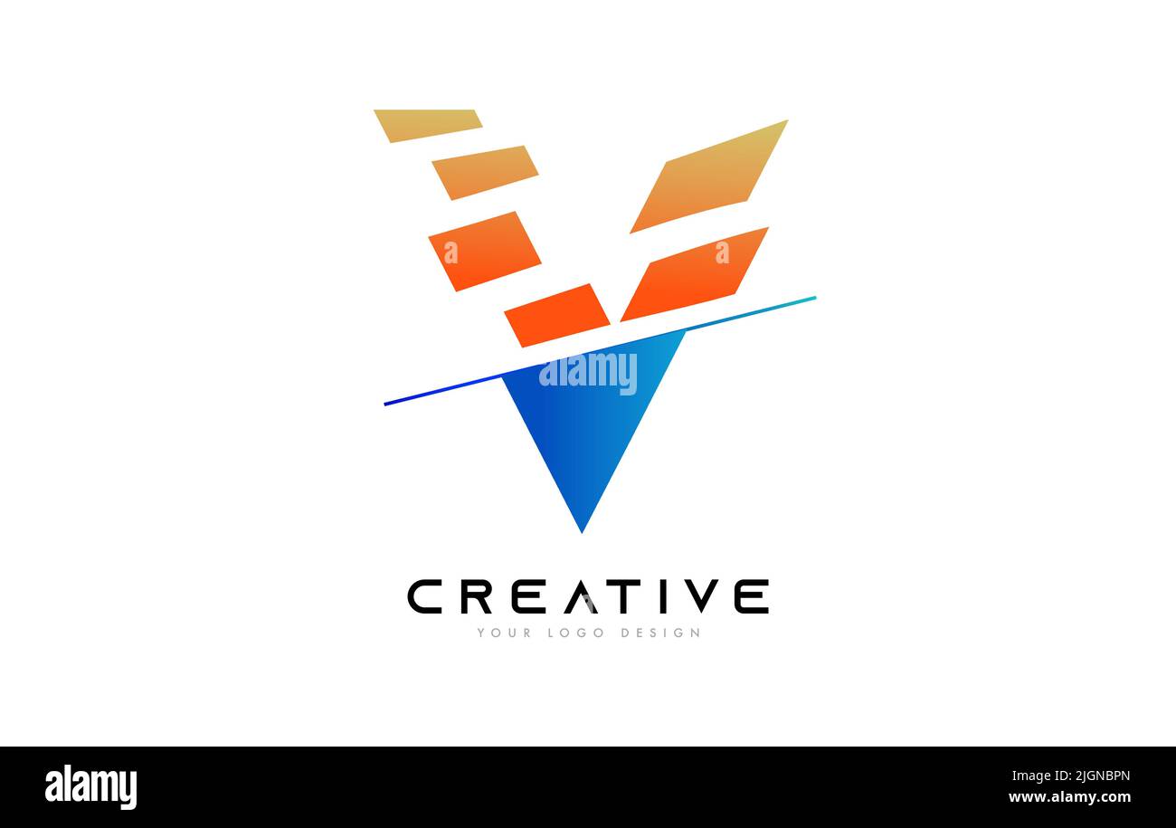 V logo icon Stock Vector Images - Alamy