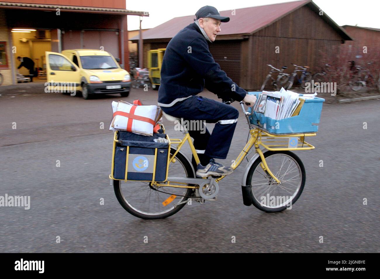 Swedish post bike postal service hi-res stock photography and images ...