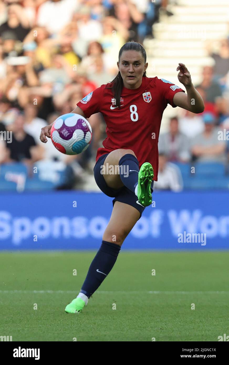 BRIGHTON ENGLAND - JULY 11 : Vilde Boe Risa of Norway during European ...
