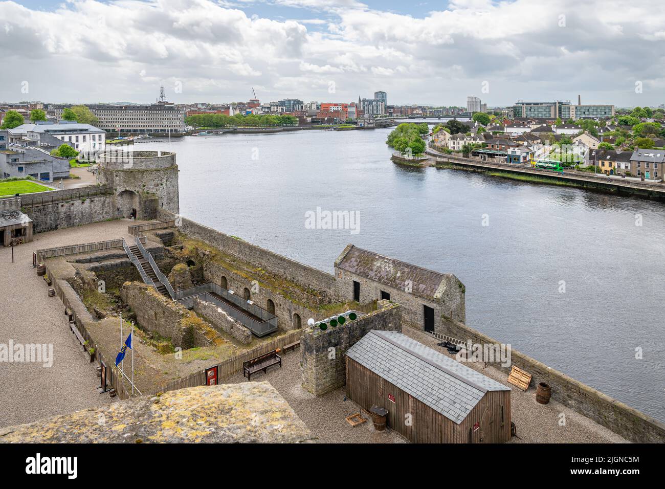 King johns castle limerick courtyard hi-res stock photography and ...
