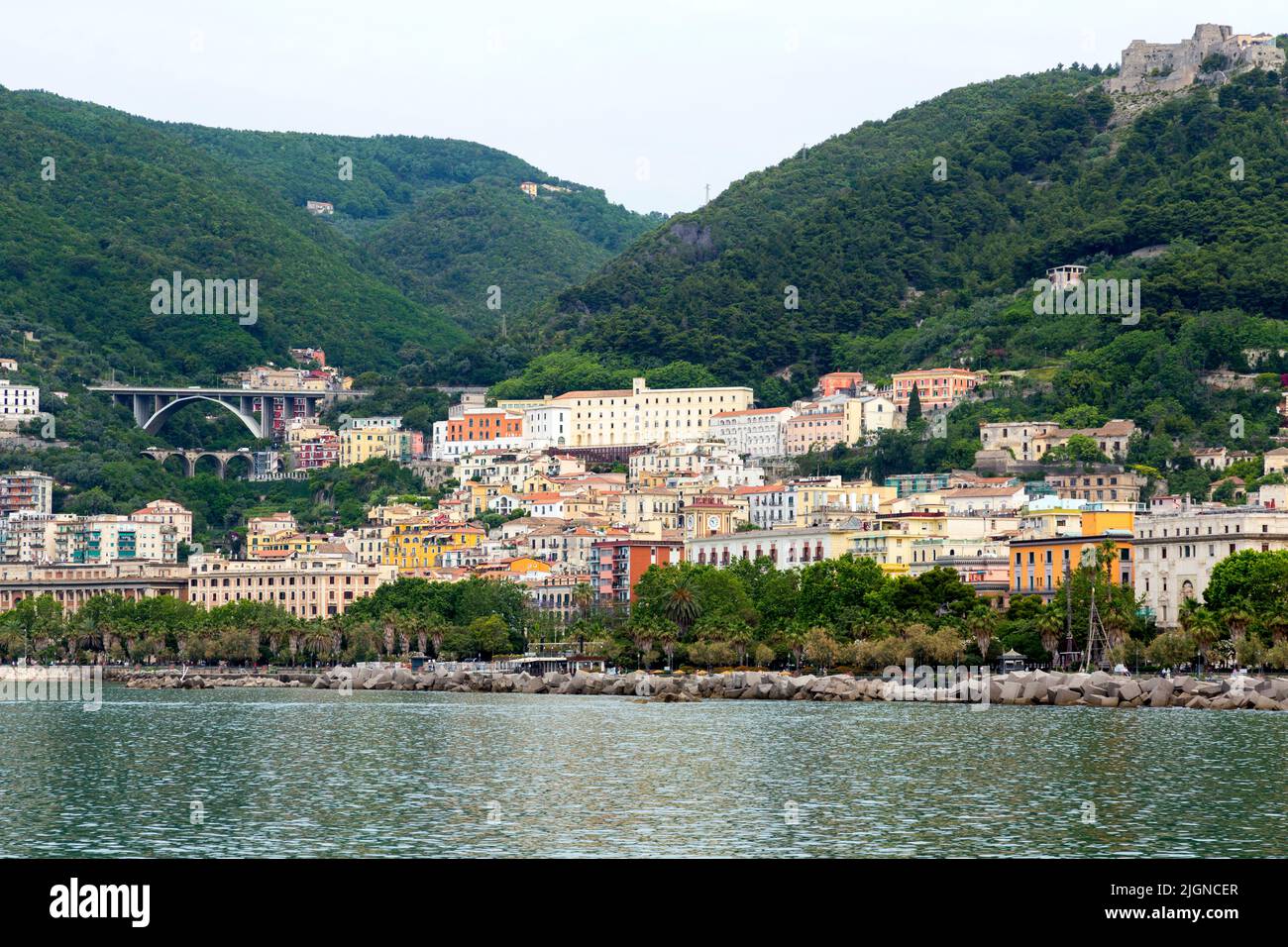 Salerno Italian Coastline, Italy Stock Photo - Alamy