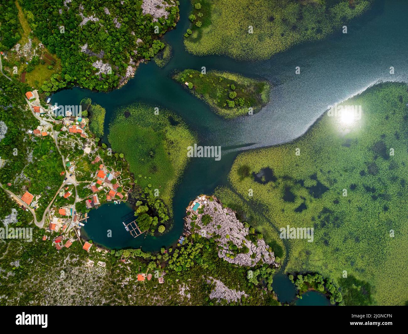 Karuc village on lake Skadar Stock Photo - Alamy