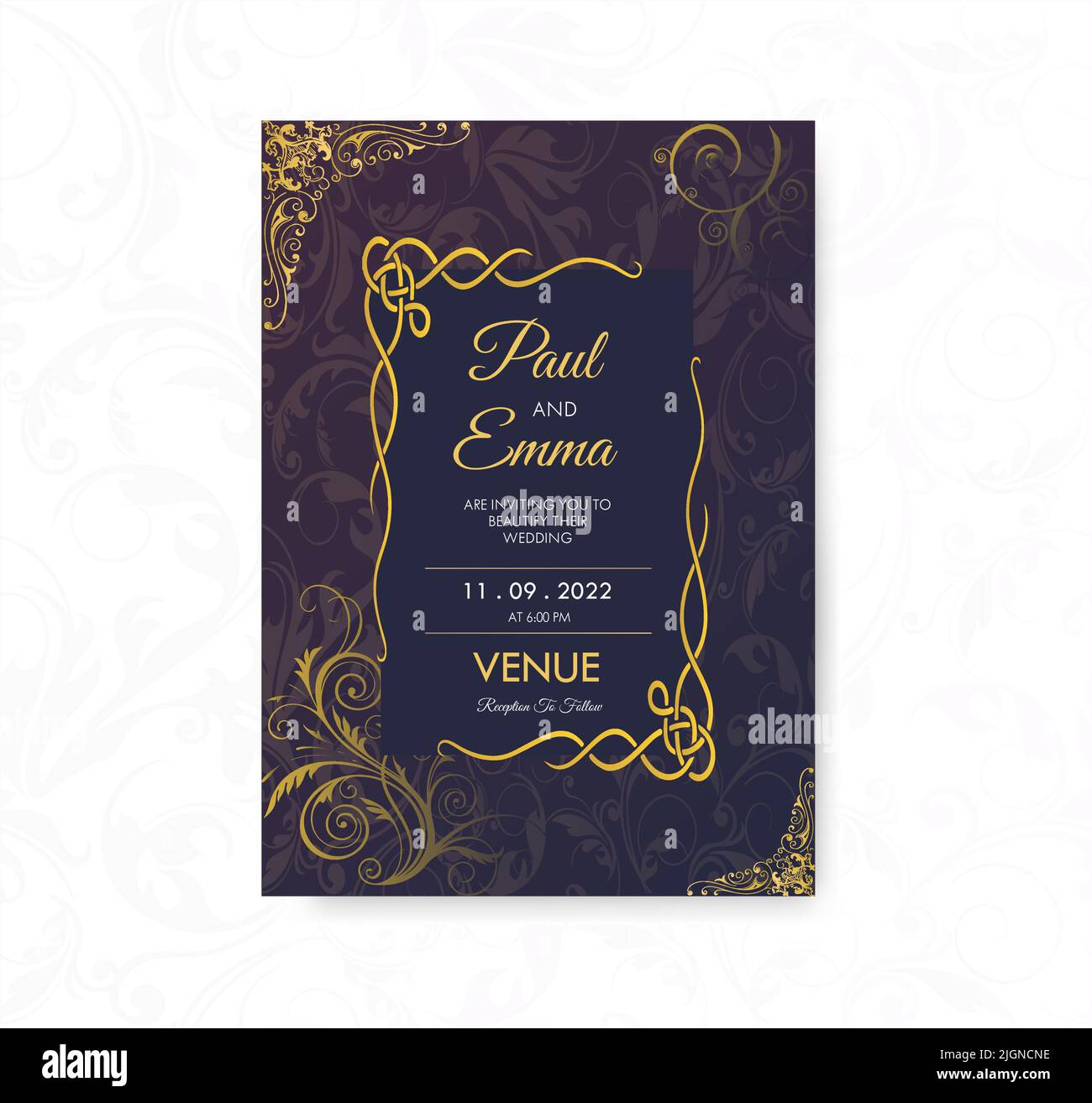 Royal wedding invite logo hi-res stock photography and images - Alamy